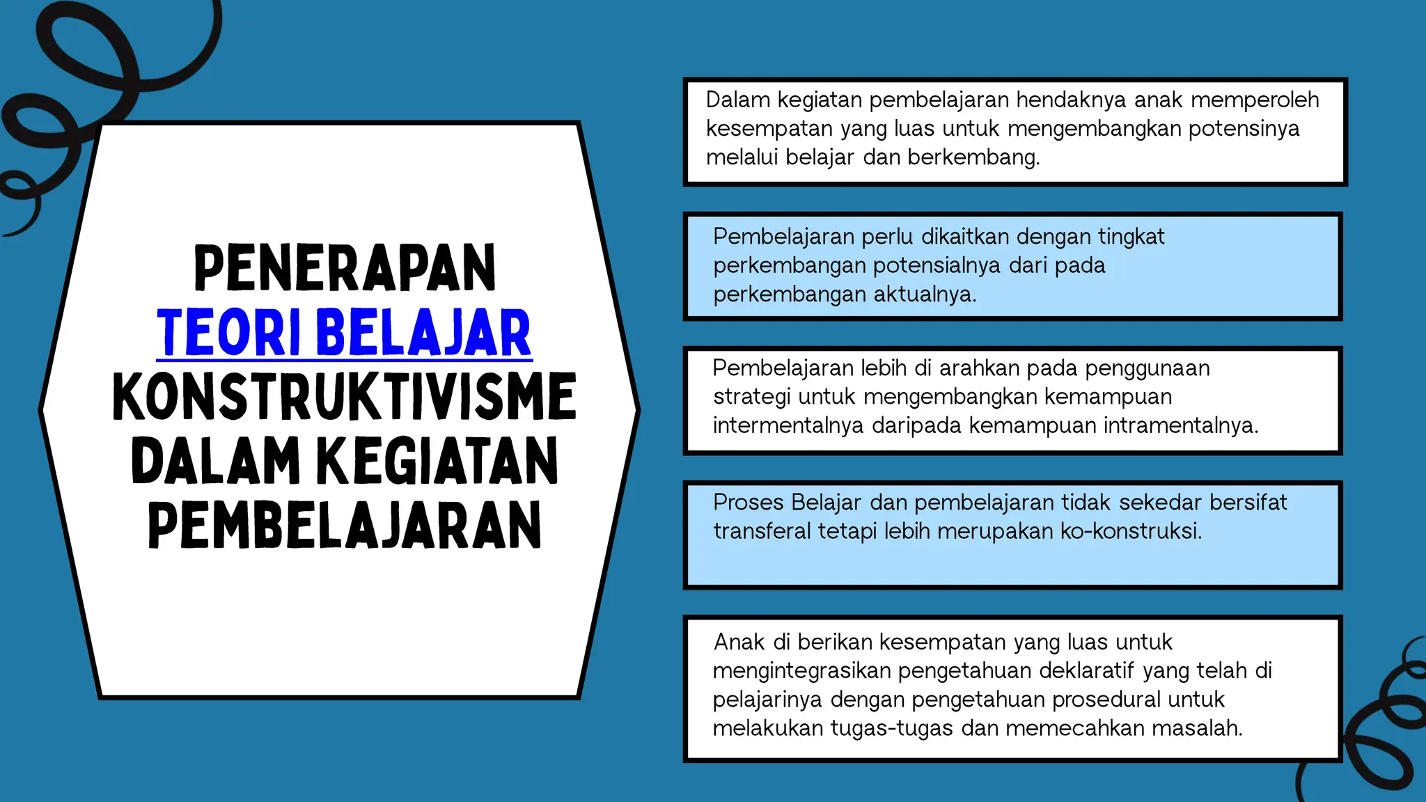 Teori Belajar Konstruktivisme dalam pendidikan | PPT
