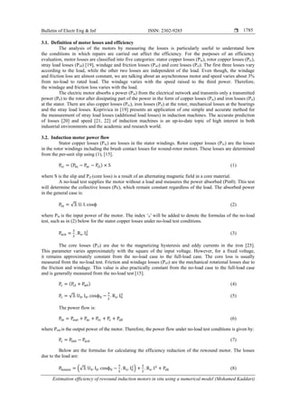 Estimation efficiency of rewound induction motors in situ using a numerical model | PDF | Power ...