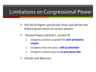Powers of Congress | PPTX