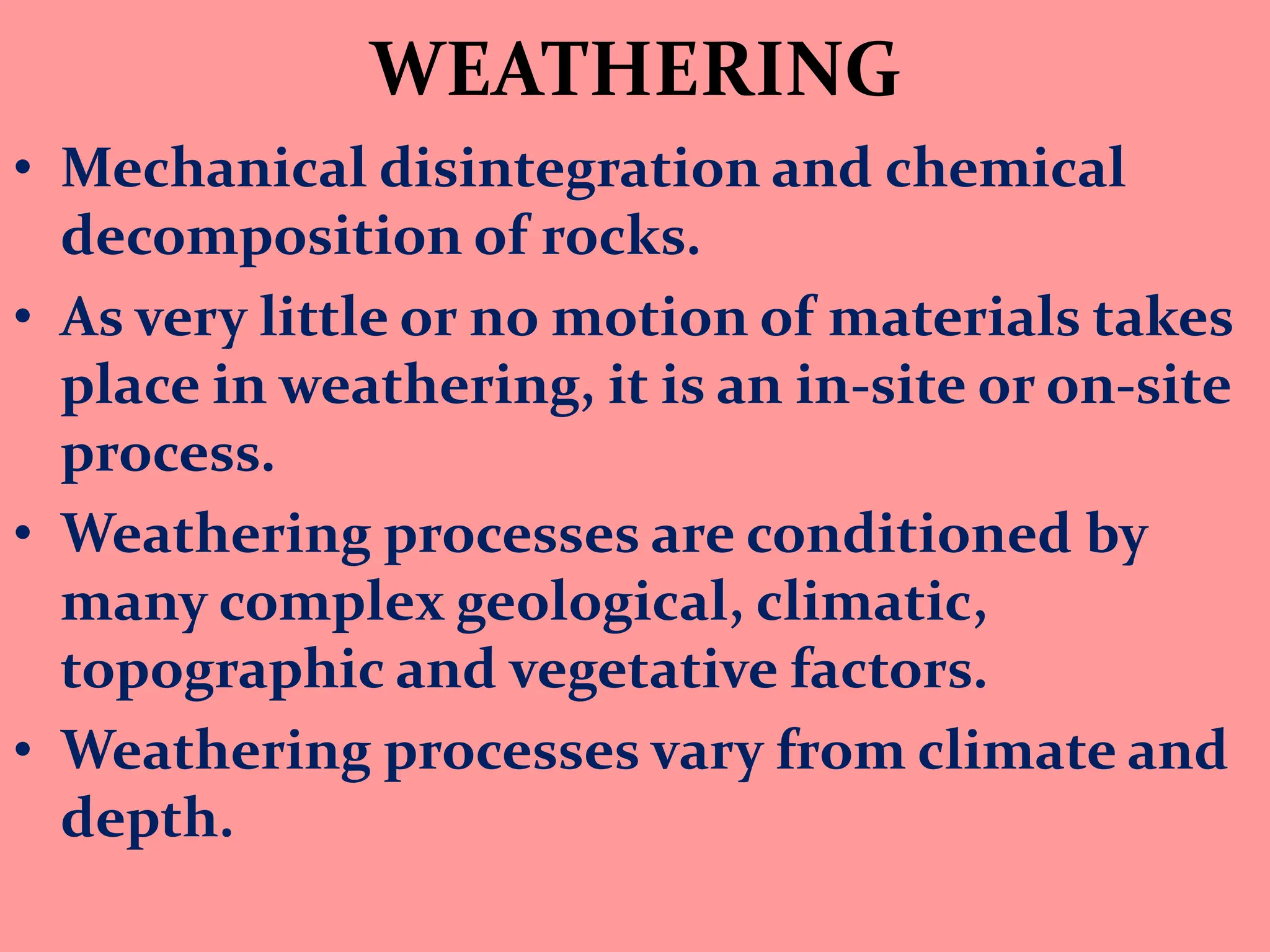 6. GEOMORPHIC PROCESSES.pptx in the land forms | PPTX