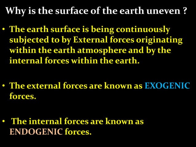 6. GEOMORPHIC PROCESSES.pptx in the land forms | PPTX | Geology | Science