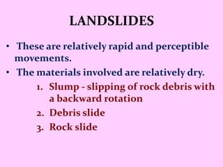6. GEOMORPHIC PROCESSES.pptx in the land forms | PPTX