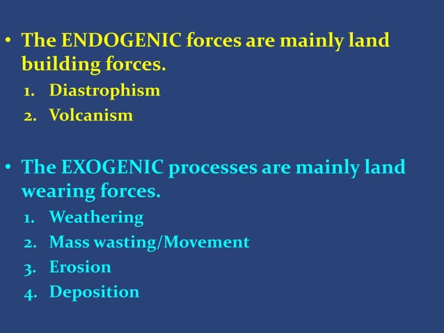 6. GEOMORPHIC PROCESSES.pptx in the land forms | PPTX | Geology | Science