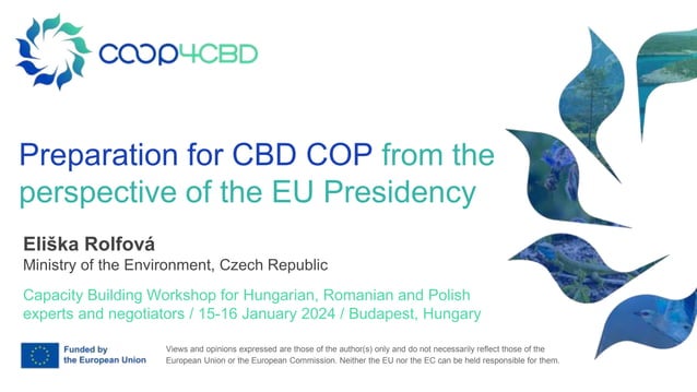 6. Preparation for CBD COP from the perspective of the EU Presidency ...