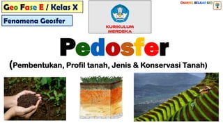 6. Pedosfer pembentukan profil tanah jenis dan konservasi tanah | PDF