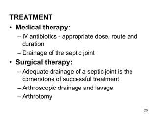 SEPTIC ARTHRITIS AND MANAGEMENT PROTOCOL.ppt