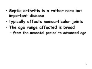SEPTIC ARTHRITIS AND MANAGEMENT PROTOCOL.ppt