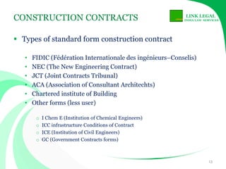 Infrastructure Projects and Construction contracts in ppp | PDF