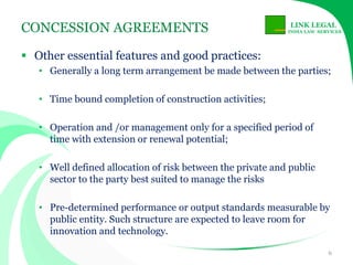 Infrastructure Projects and Construction contracts in ppp | PPT