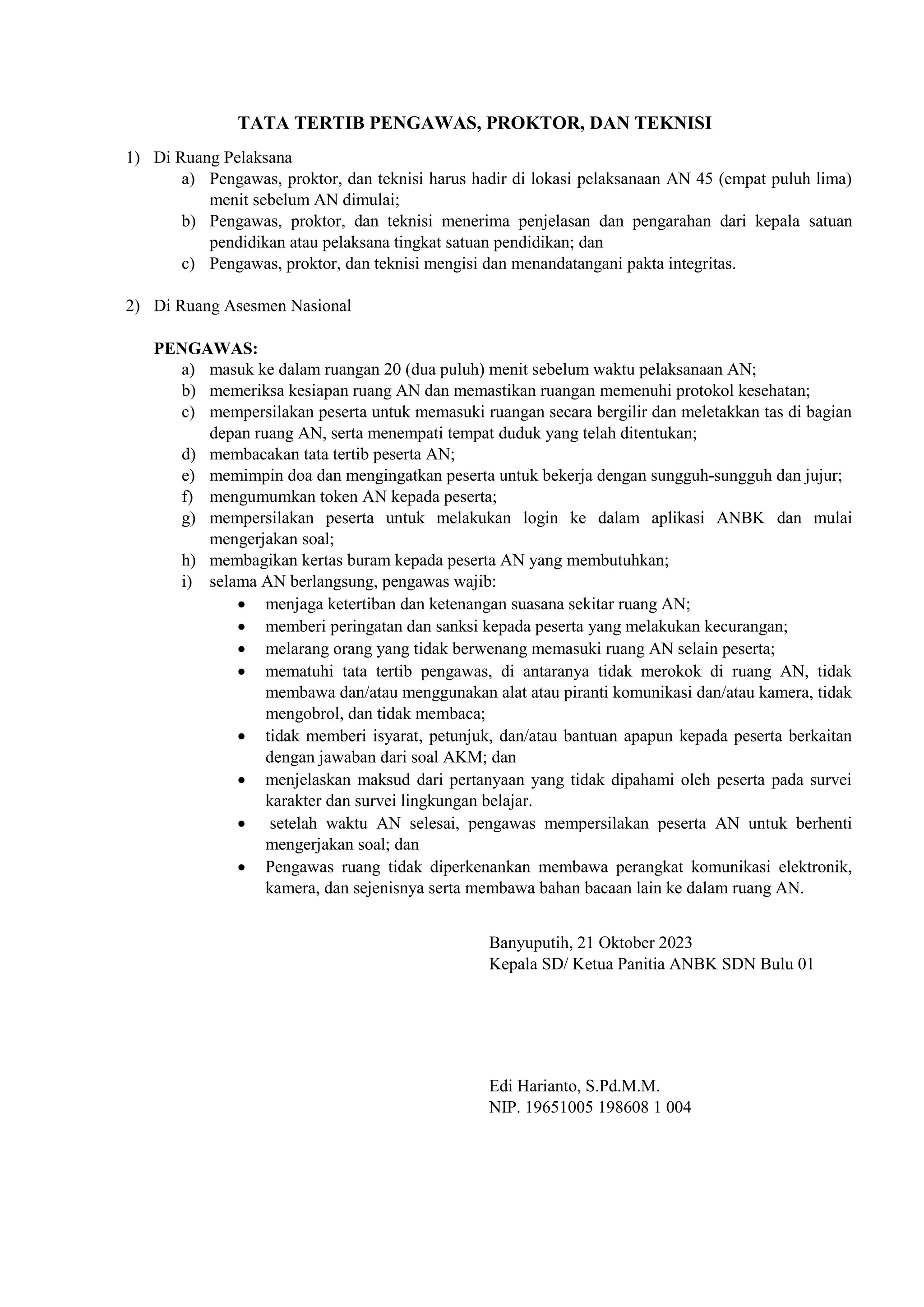 TATIB ANBK 2023 ASESMENT NASIONAL BERBASIS KOMPUTER | DOCX