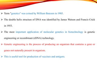 6. Brief introduction to genetic engineering.pptx