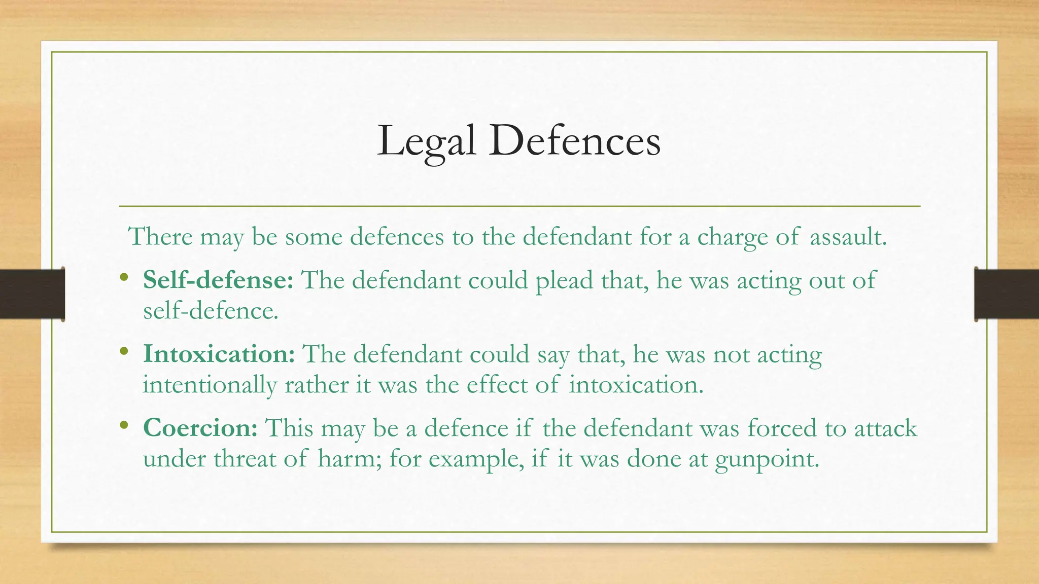 Lecture on Assault in the law of tortpptx | PPTX