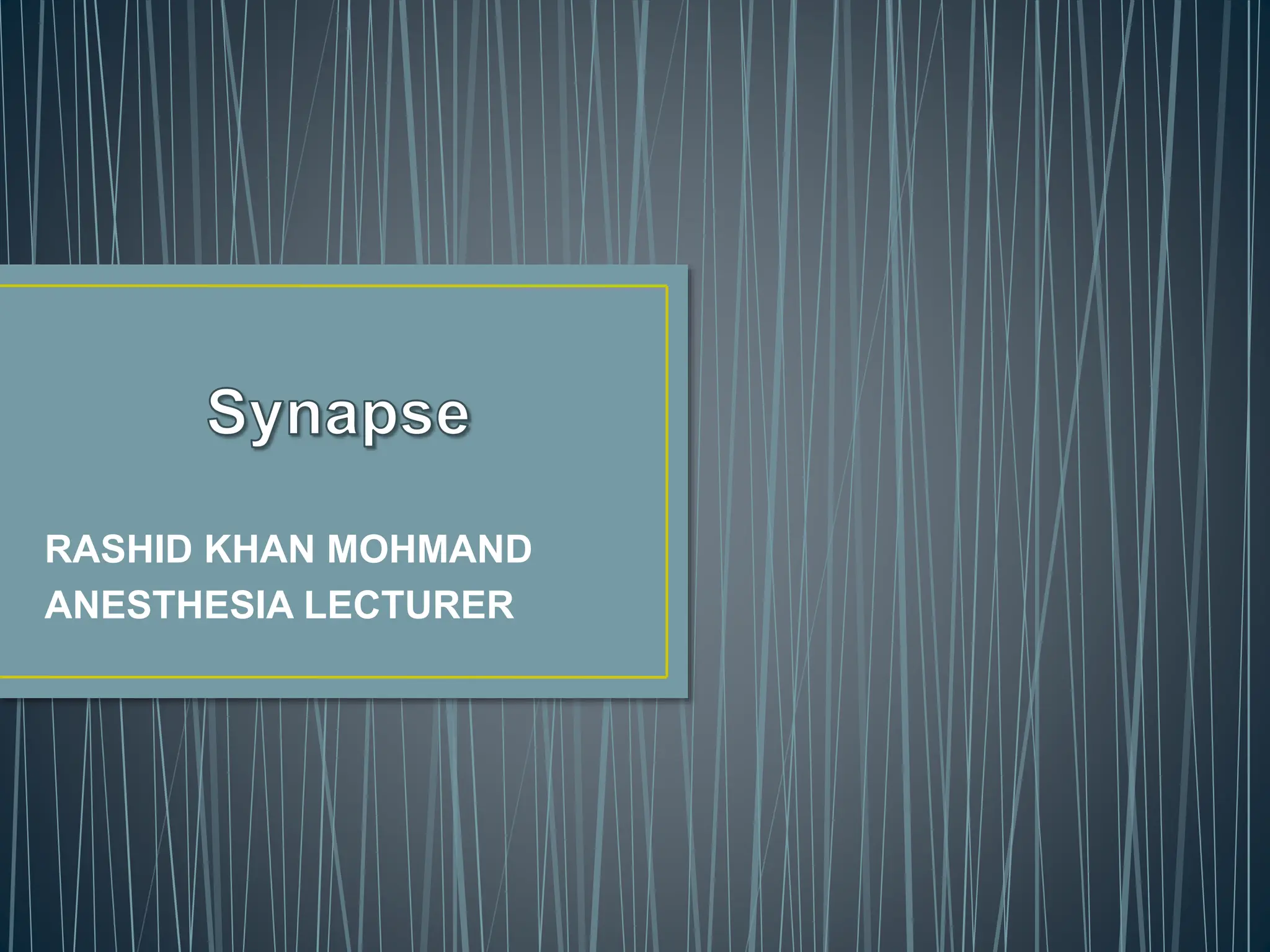 Synapse , physiology of synapses in very easy way | PPTX