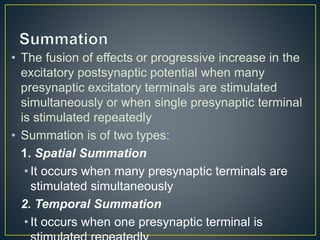 Synapse , physiology of synapses in very easy way | PPTX
