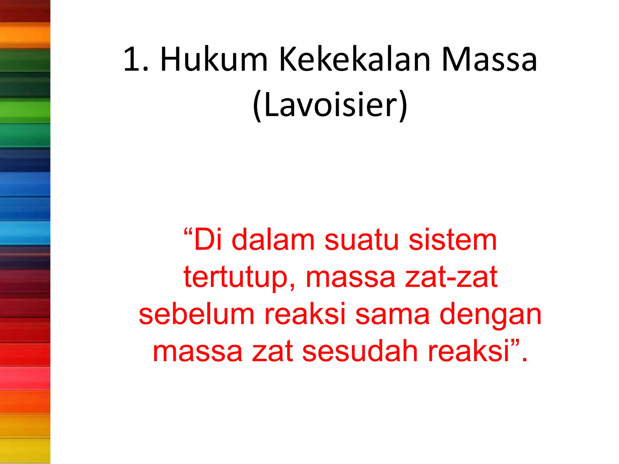 6. Hukum Dasar Kimia Dan Contoh soal pptx | PPTX