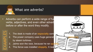 TEACHNG GRAMMAR- ON FORM CLASS- ADVERBS | PPT