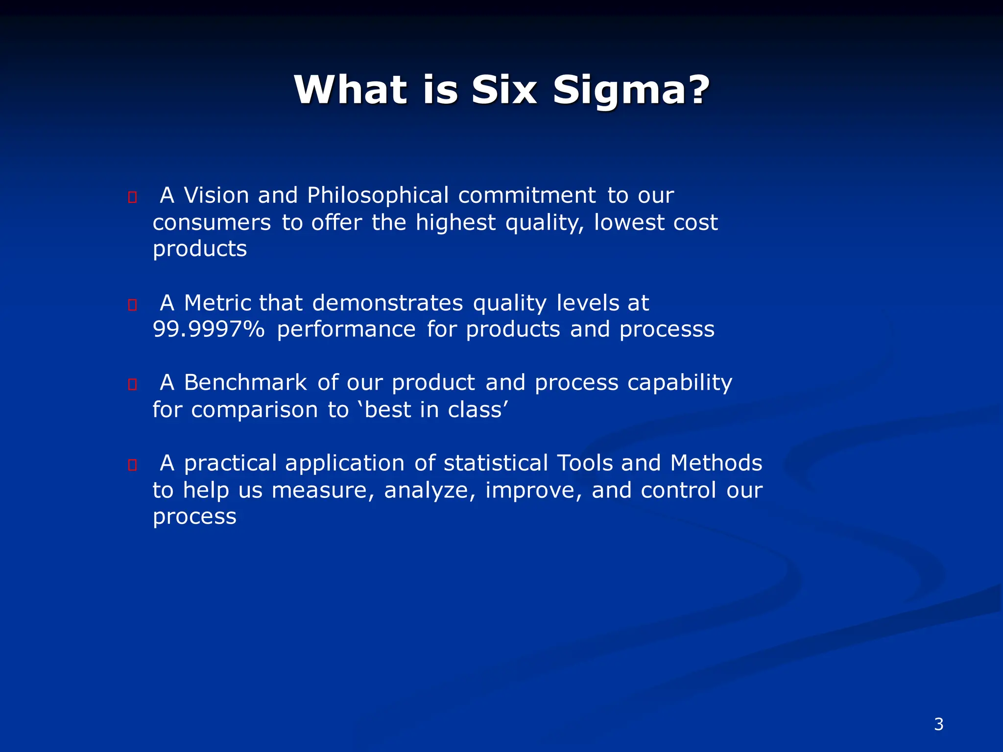 6 sigma overview (tai lieu trinh chieu tham khao) | PDF