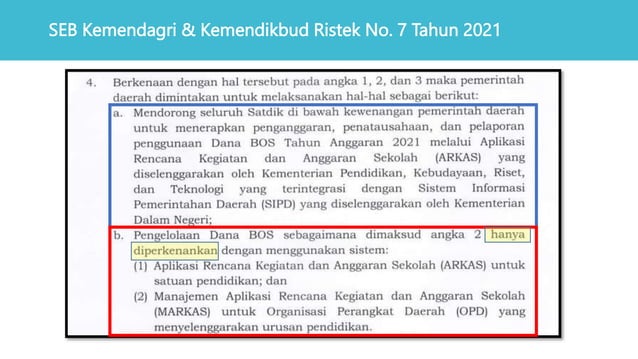 peraturan bos 2024 dalam ARKAS dalam mengelola dana BOS.pptx