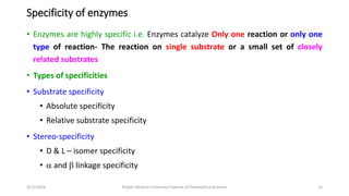 6. Enzymes.biochemistry of enzyme..pptx. | PPTX