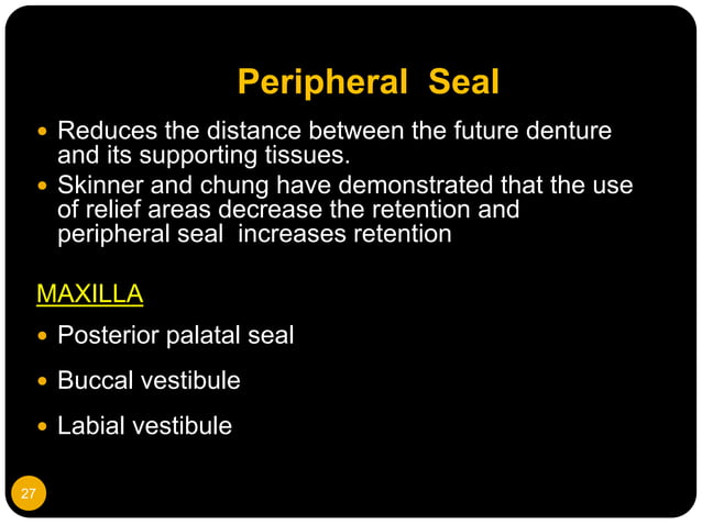 6.Retention, stability and support in complete denture.pptx | Oral care ...