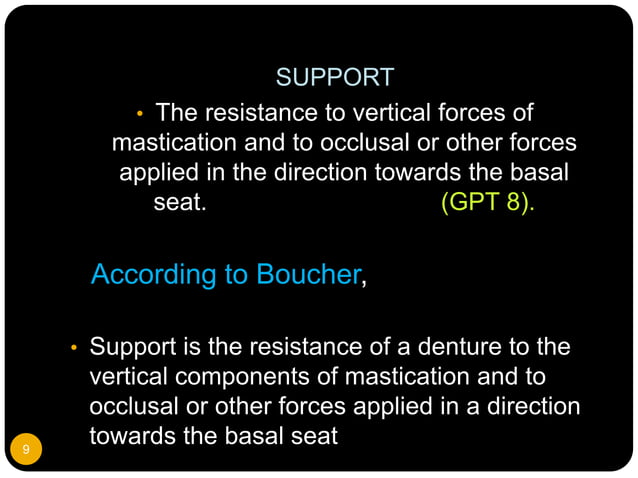 6.Retention, stability and support in complete denture.pptx | Oral care ...