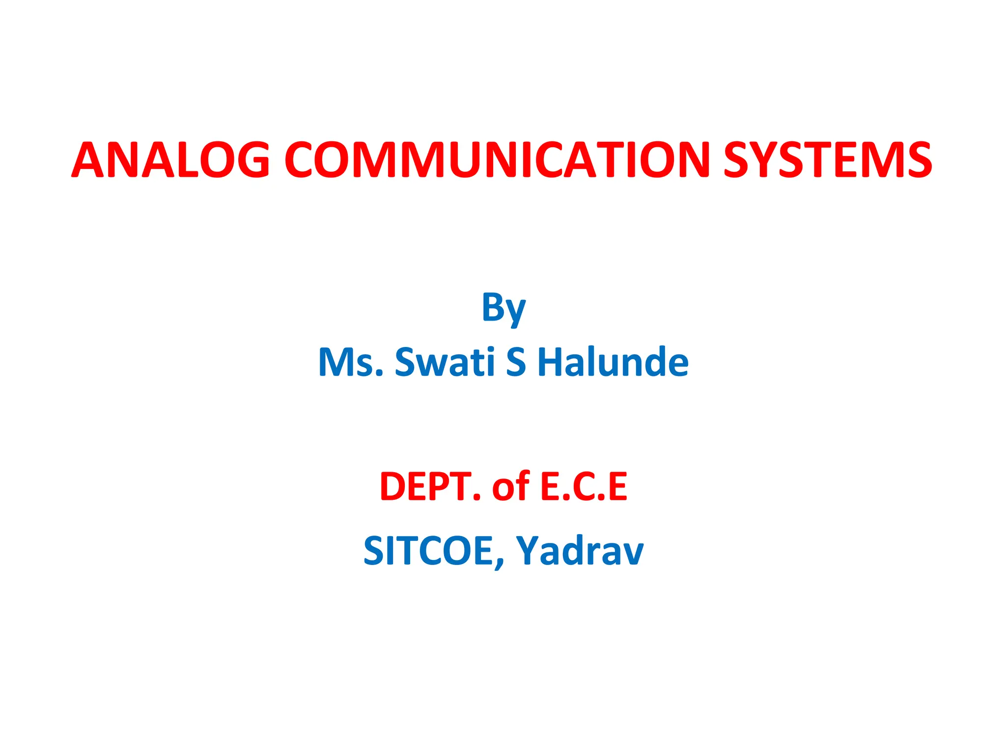 Frequency Modulation And Demodulation Along With Types Ppt