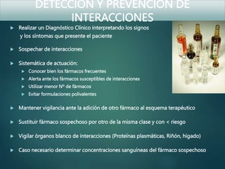 faramacologia y sus interacciones con los farmacos | PPTX