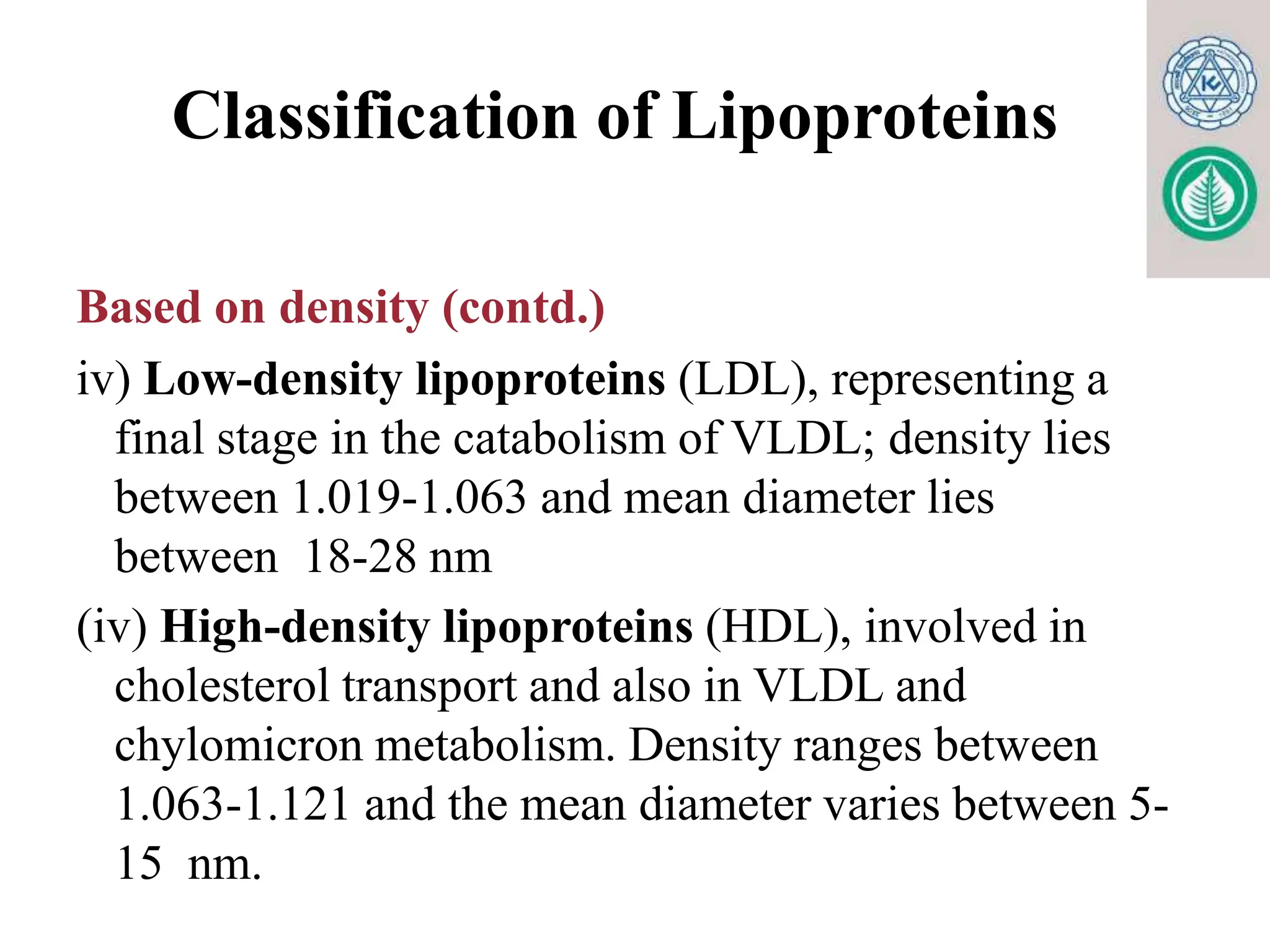 Lipoproteins metabolism for MMBS, Lab. Med. BDSpptx | PPTX