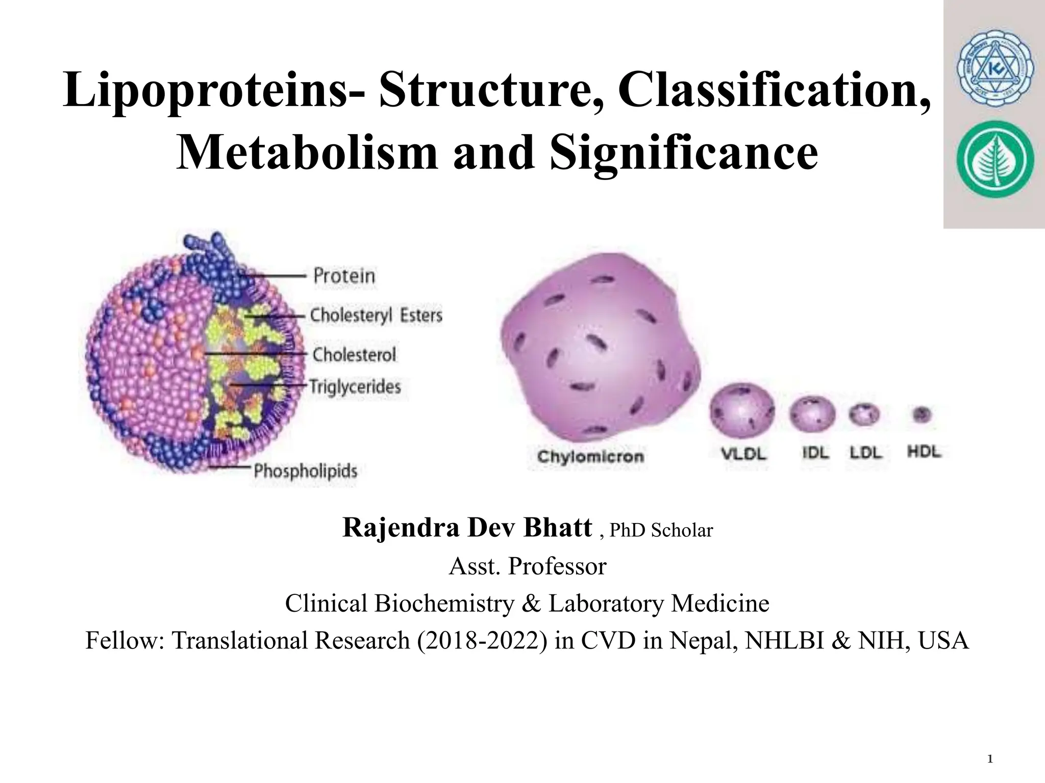 Lipoproteins metabolism for MMBS, Lab. Med. BDSpptx | PPT