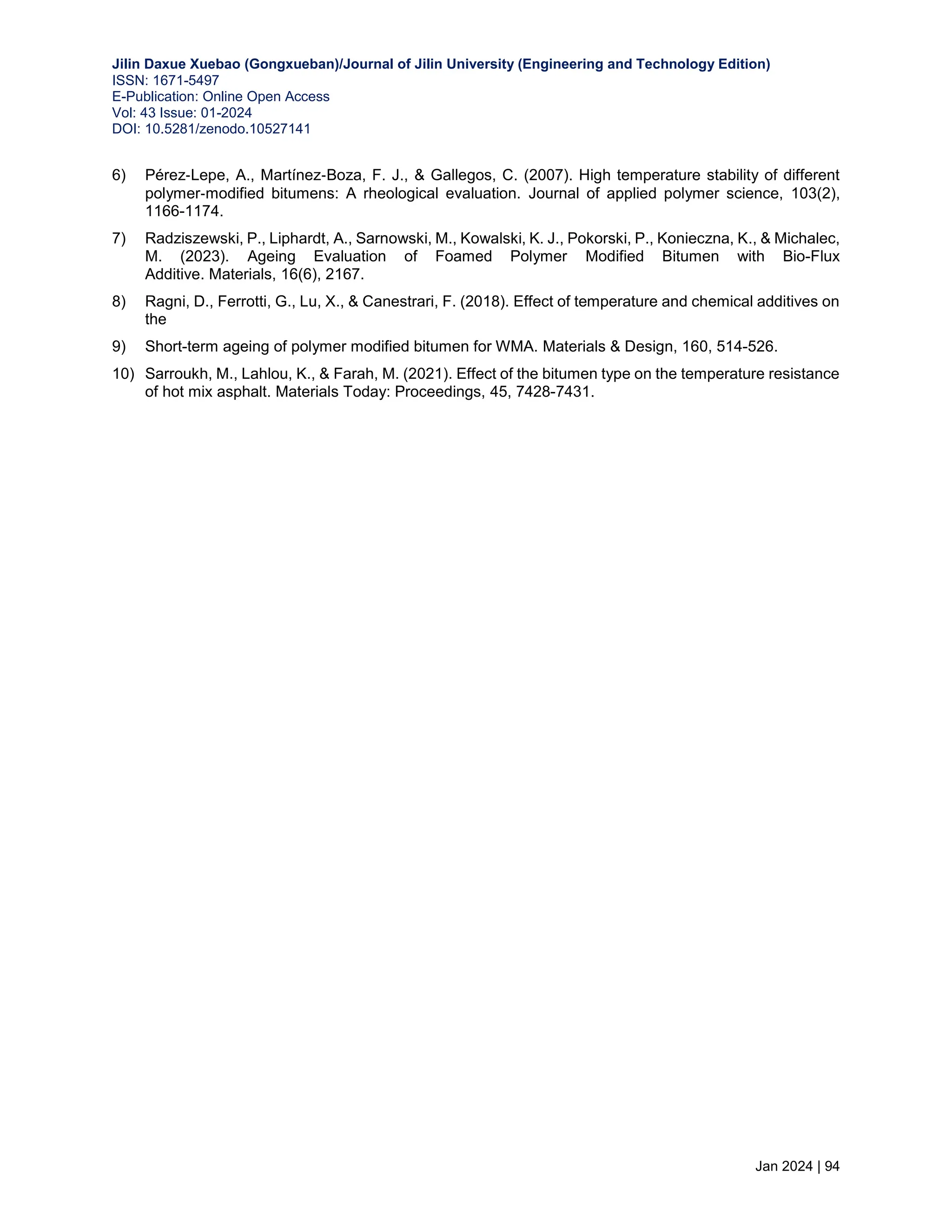 INFLUENCE OF ADDITIVES ON THE MECHANICAL PROPERTIES OF HIGH-MODULUS ...