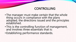 6. MGT functions-Controlling.pptxhahehje | PPT