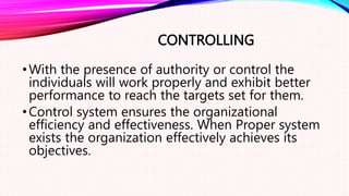 6. MGT functions-Controlling.pptxhahehje | PPT