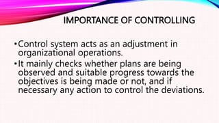 6. MGT functions-Controlling.pptxhahehje | PPT