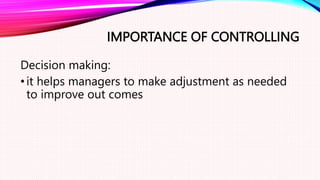 6. MGT functions-Controlling.pptxhahehje | PPT