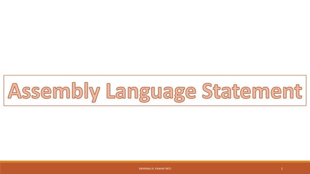 6.Assembly Language Statments in system Software.pdf