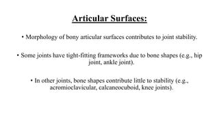 6.pptx: Understanding Joint Stability: Factors and Mechanisms | PPT