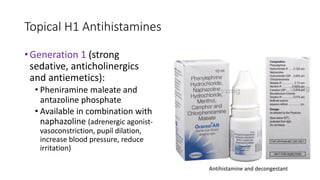 Ocular Antihistamines and Anti-allergics | PPTX