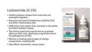 Ocular Antihistamines and Anti-allergics | PPTX