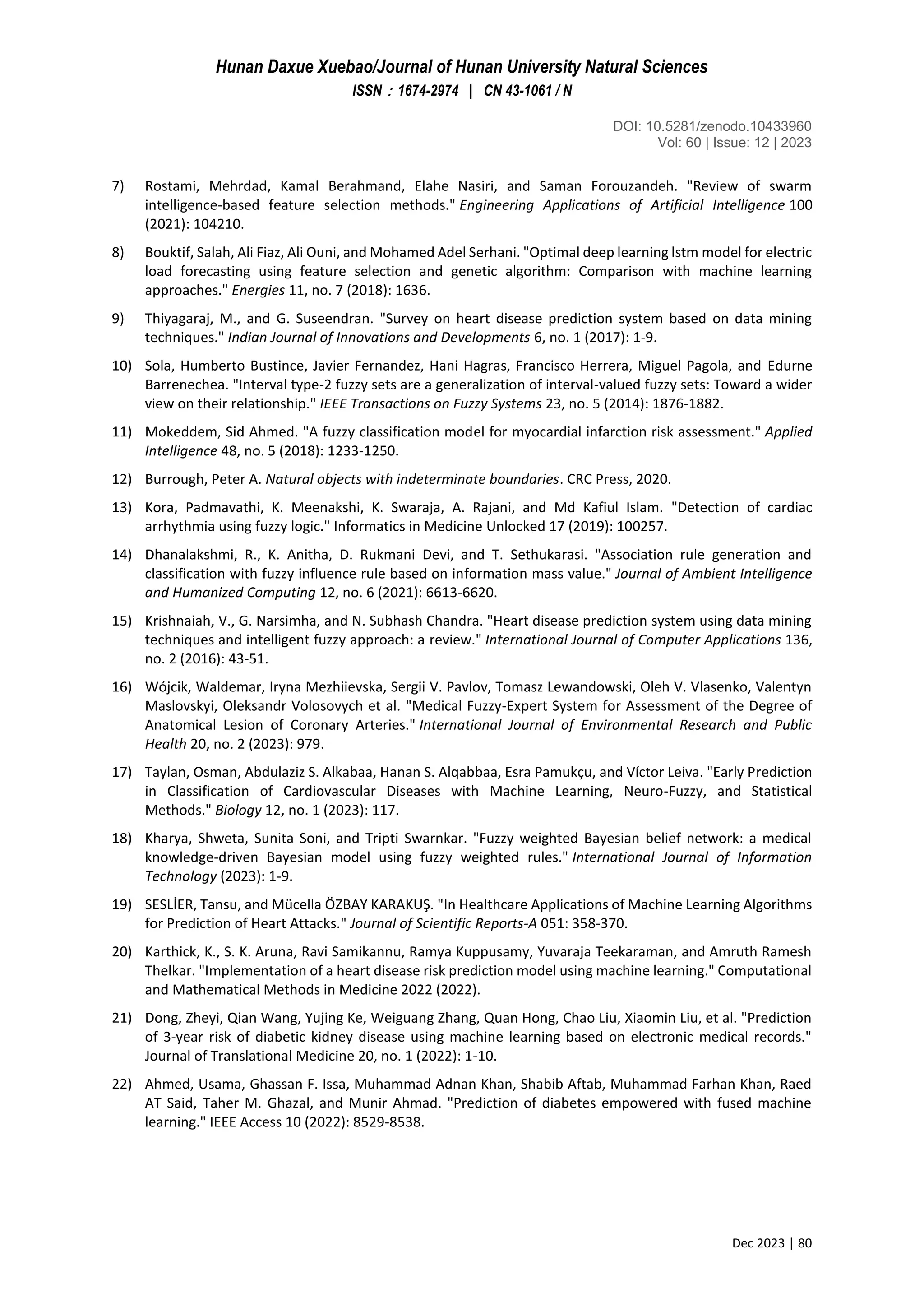 Cardiovascular Disease Detection Using Machine Learning And Risk Classification Based On Fuzzy