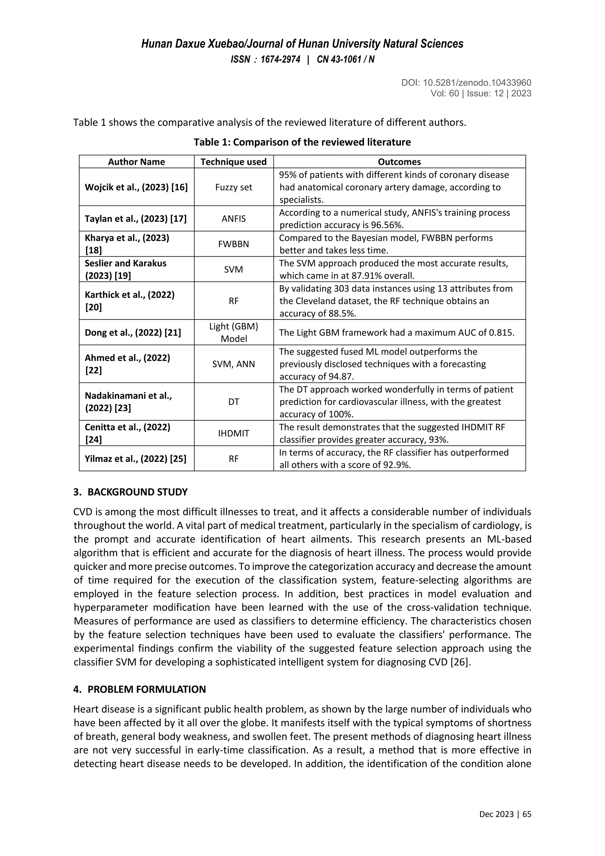 Cardiovascular Disease Detection Using Machine Learning And Risk