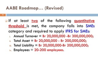 6. Transformation to IFRS accounting and finance | PDF