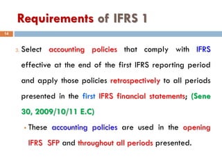 6. Transformation to IFRS accounting and finance | PDF