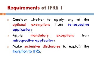 6. Transformation to IFRS accounting and finance | PDF