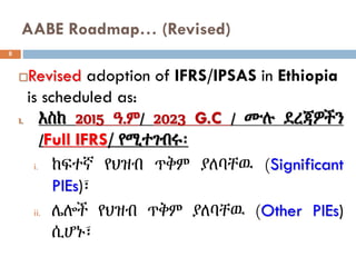 6. Transformation to IFRS accounting and finance | PDF