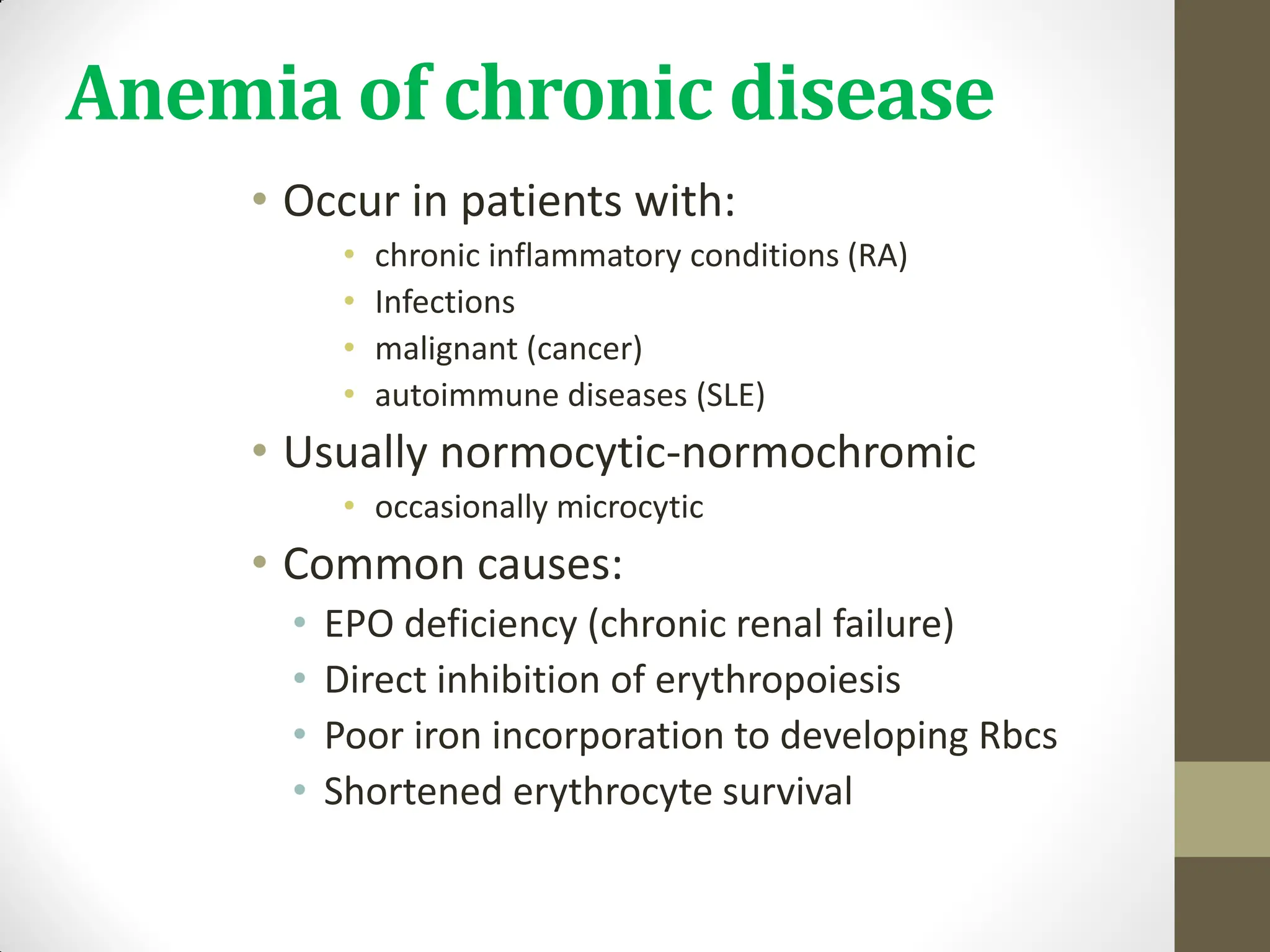 Anemia; causes, types, laboratory investigations | PDF