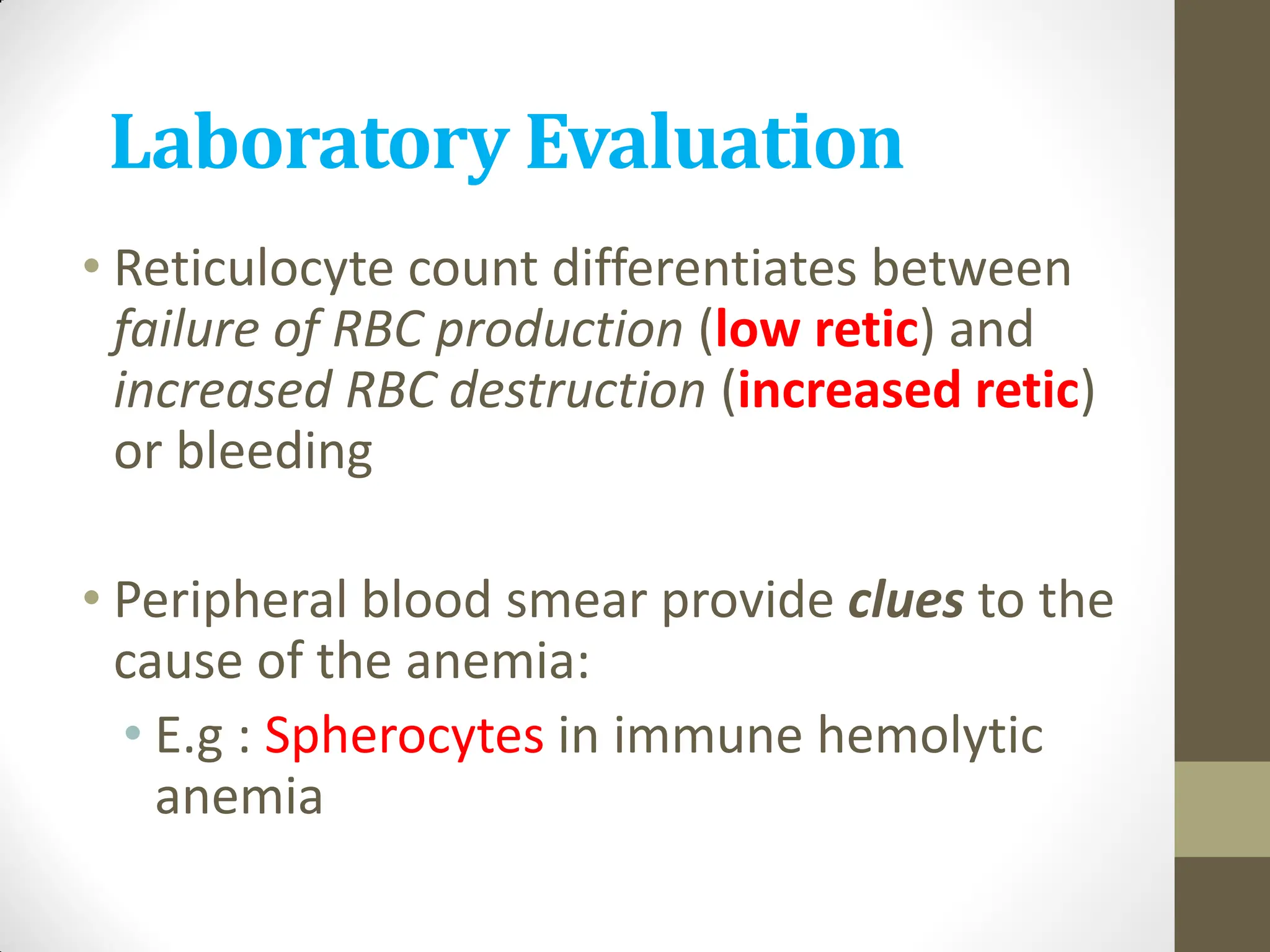 Anemia; causes, types, laboratory investigations | PDF