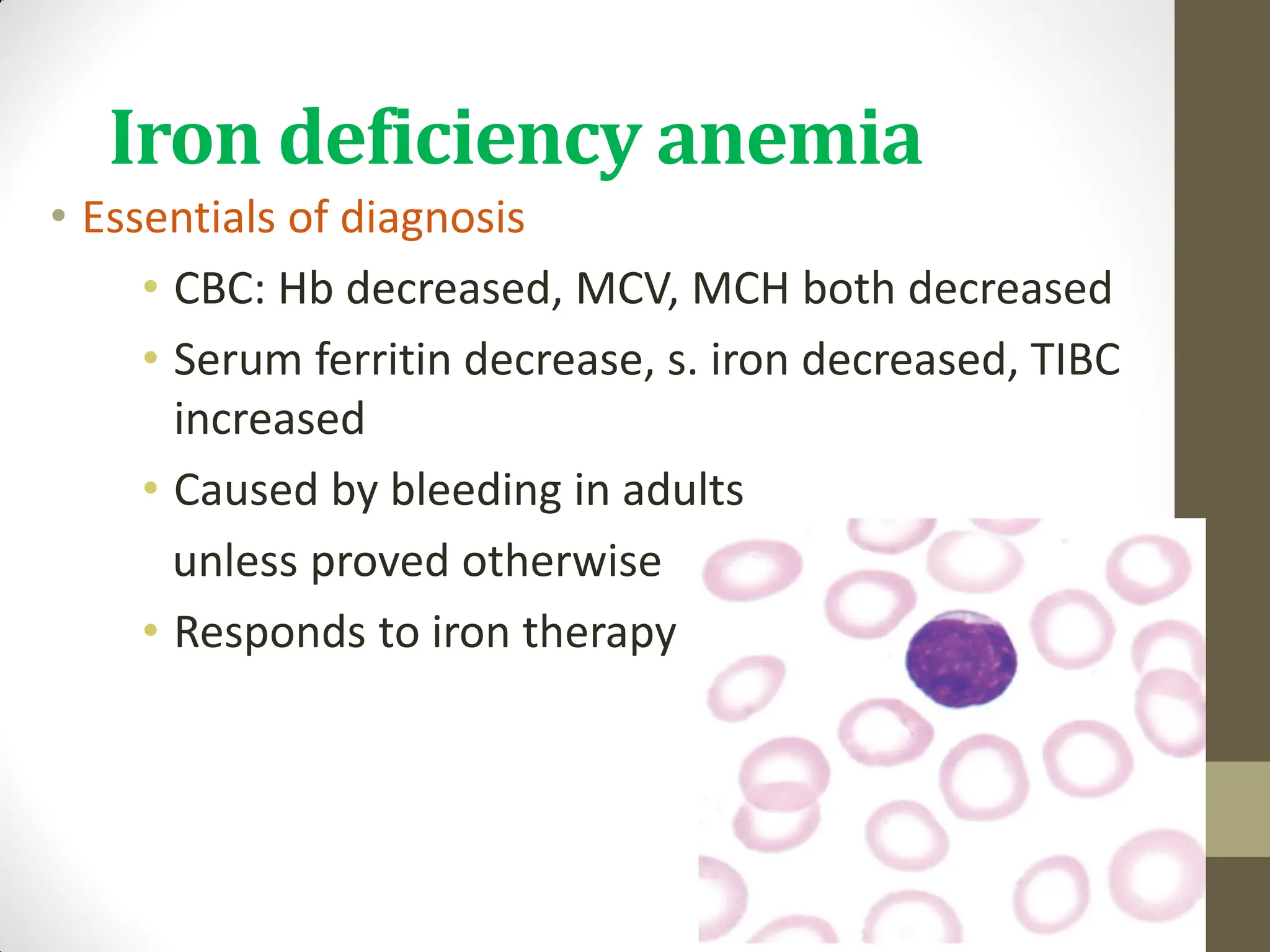 Anemia; causes, types, laboratory investigations | PDF