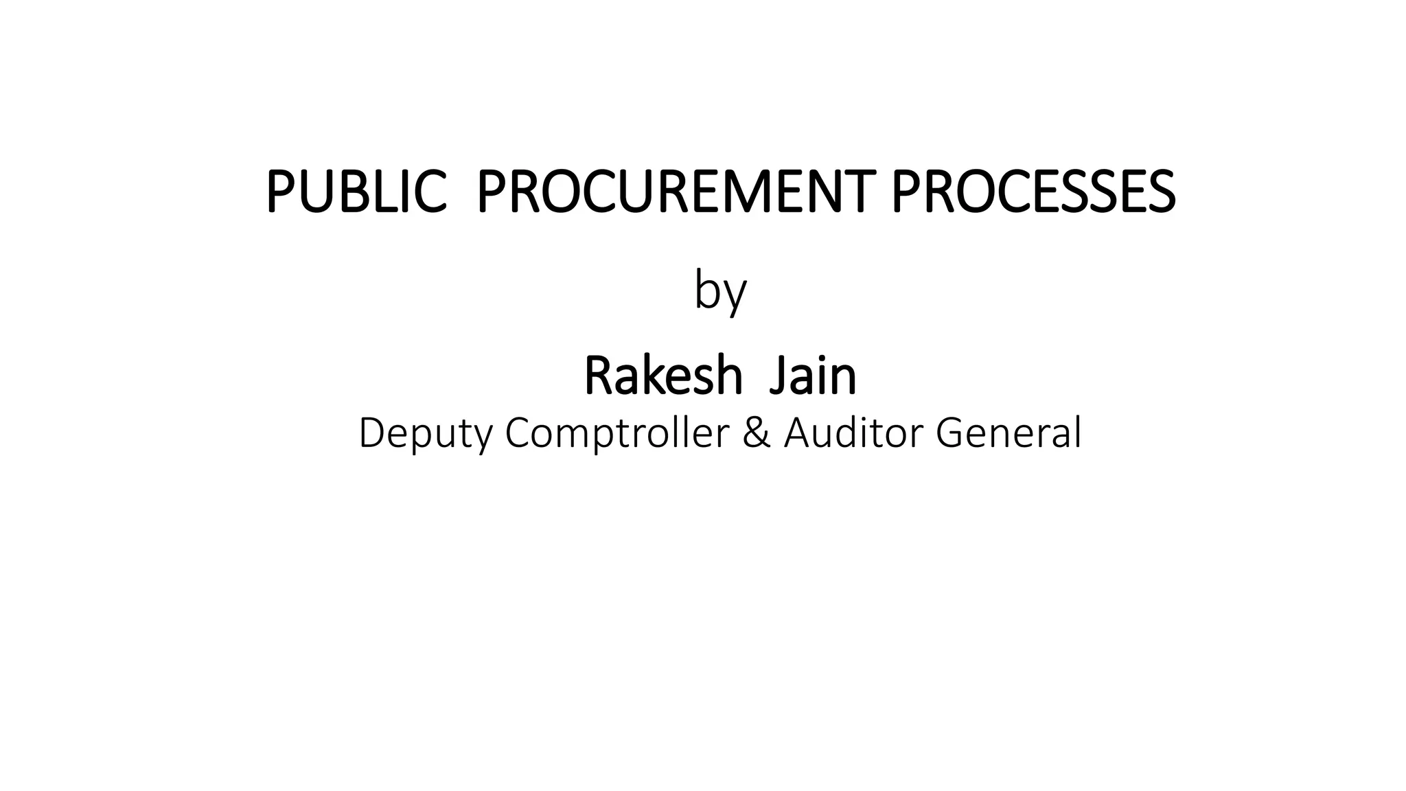 6. Public Procurement Processes.pptUGUGx | PPTX