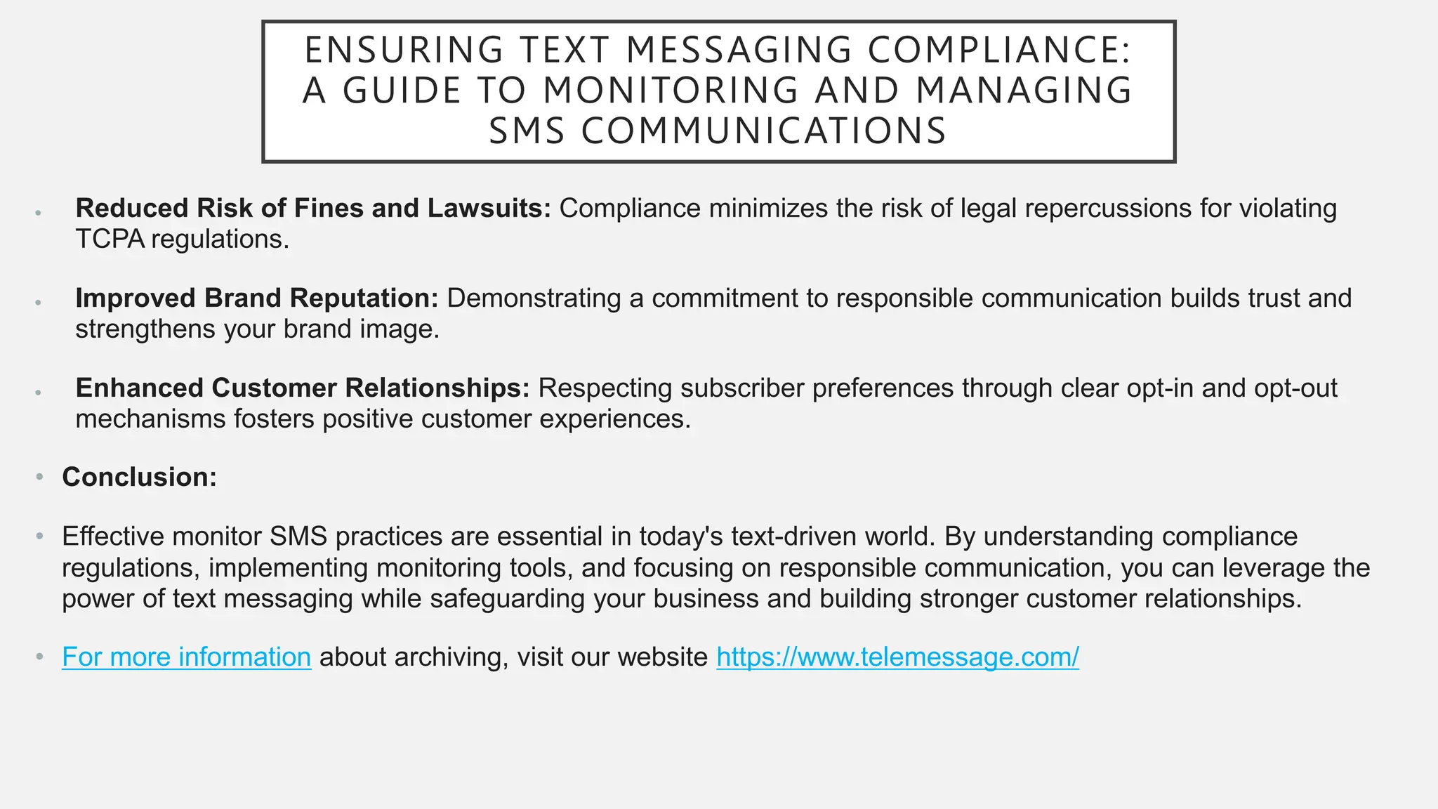 Ensuring Text Messaging Compliance: A Guide to Monitoring and Managing ...