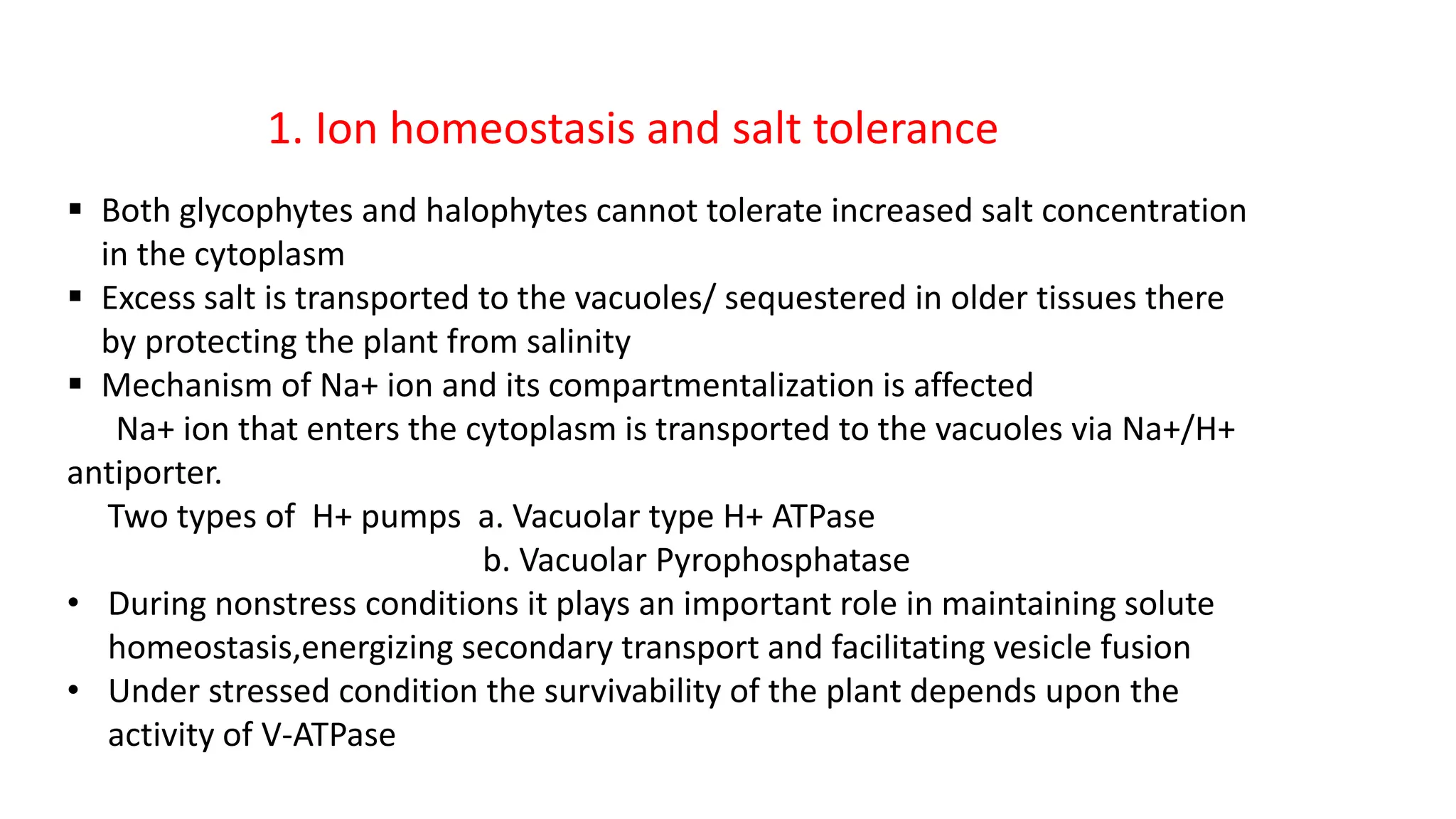 Molecular responses to salinity stress | PPTX